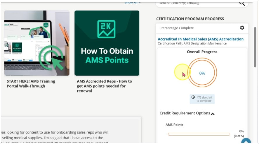 How To Check AMS Points